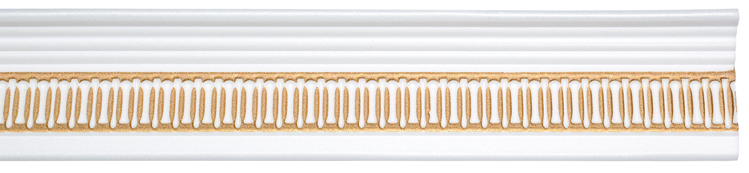 Cornice PS White/Gold T-Series T8WG 10mm – Traders orders