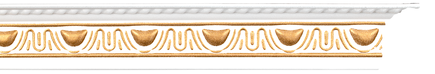 Cornice PS White/Gold T-Series T18WG 10mm – Traders orders