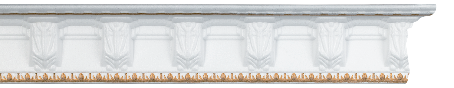 Cornice PS White/Gold T-Series T21WG 10mm – Traders orders